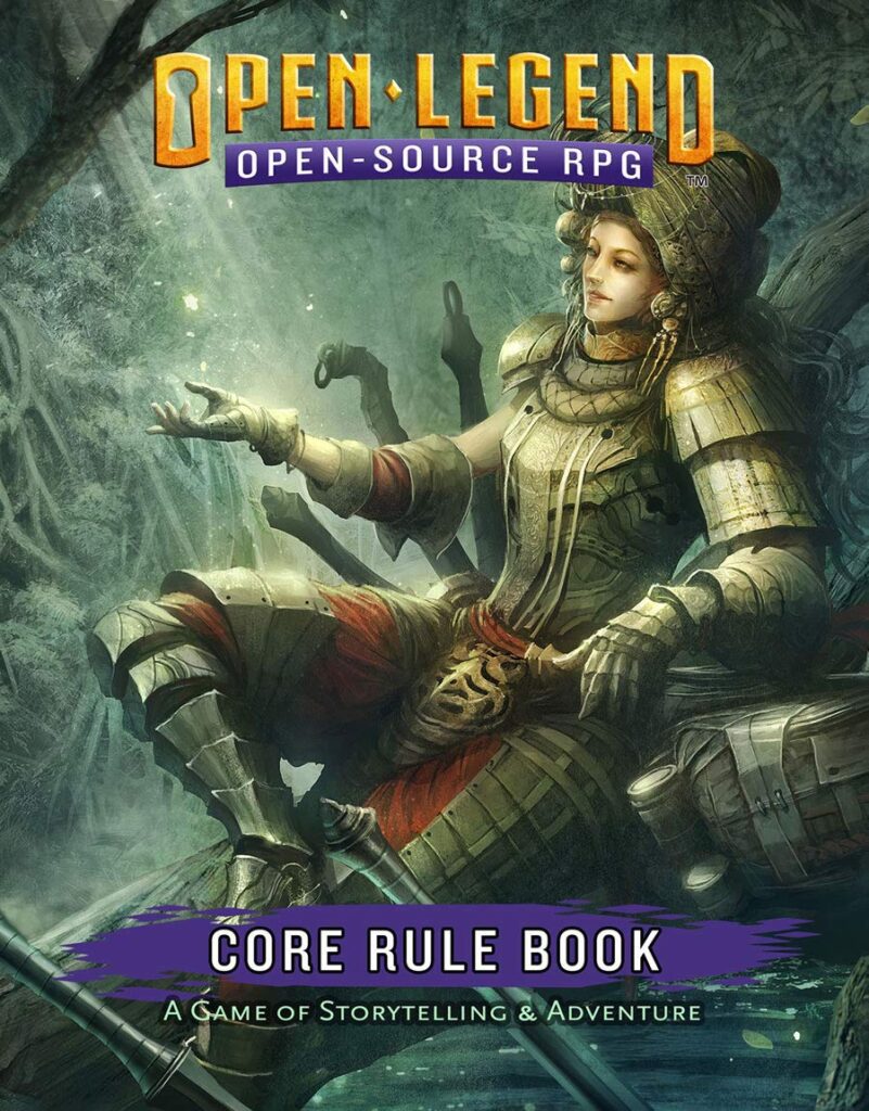 Open Legend Open Source RPG - Core Rule Book - Lost Ark Games - Card ...